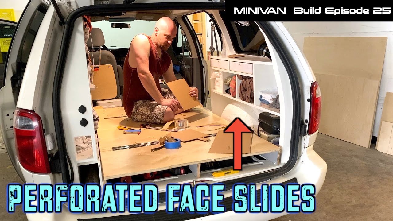MINIVAN Build E-25 || Making The Perforated Face Slides - YouTube