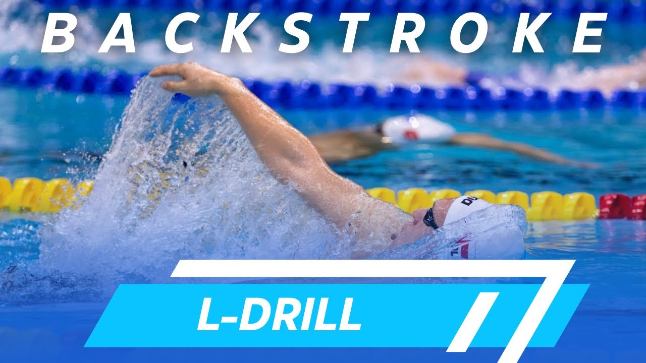 Backstroke Drill 5: L-Drill (Focus arm position, straight up) - YouTube