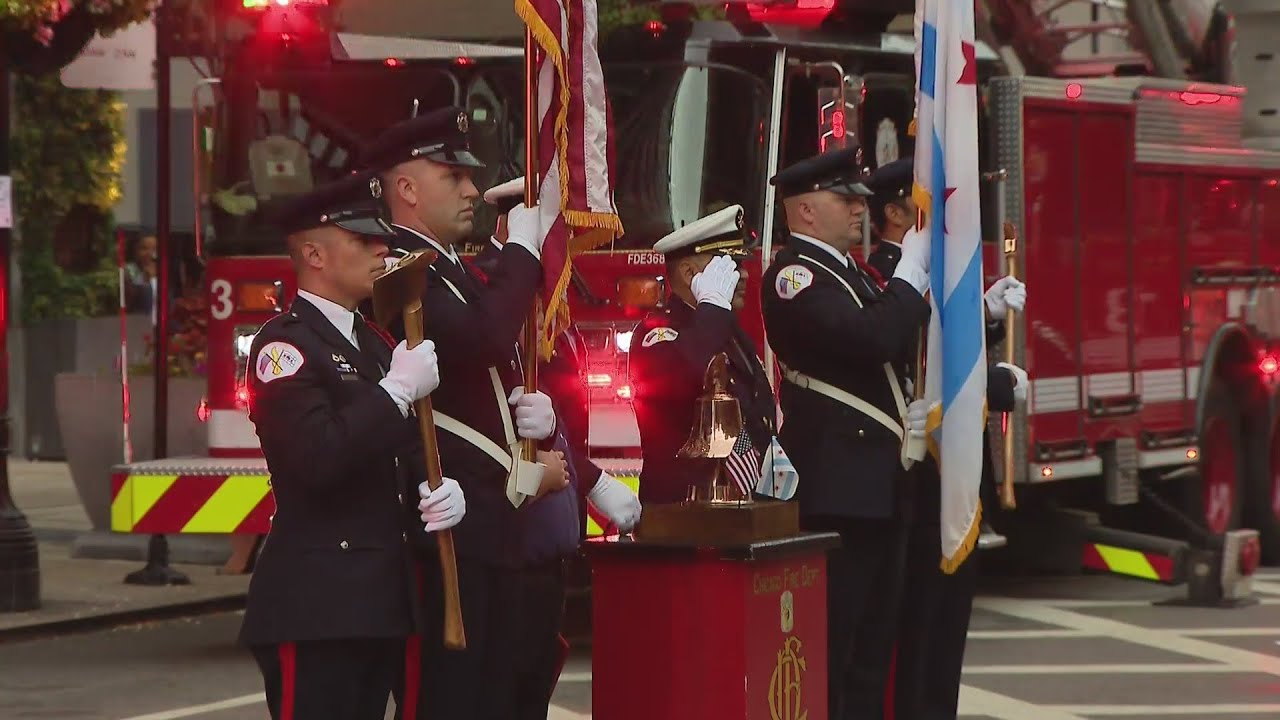 Chicago Fire Department holds ceremony honoring those lost on 9-11 ...