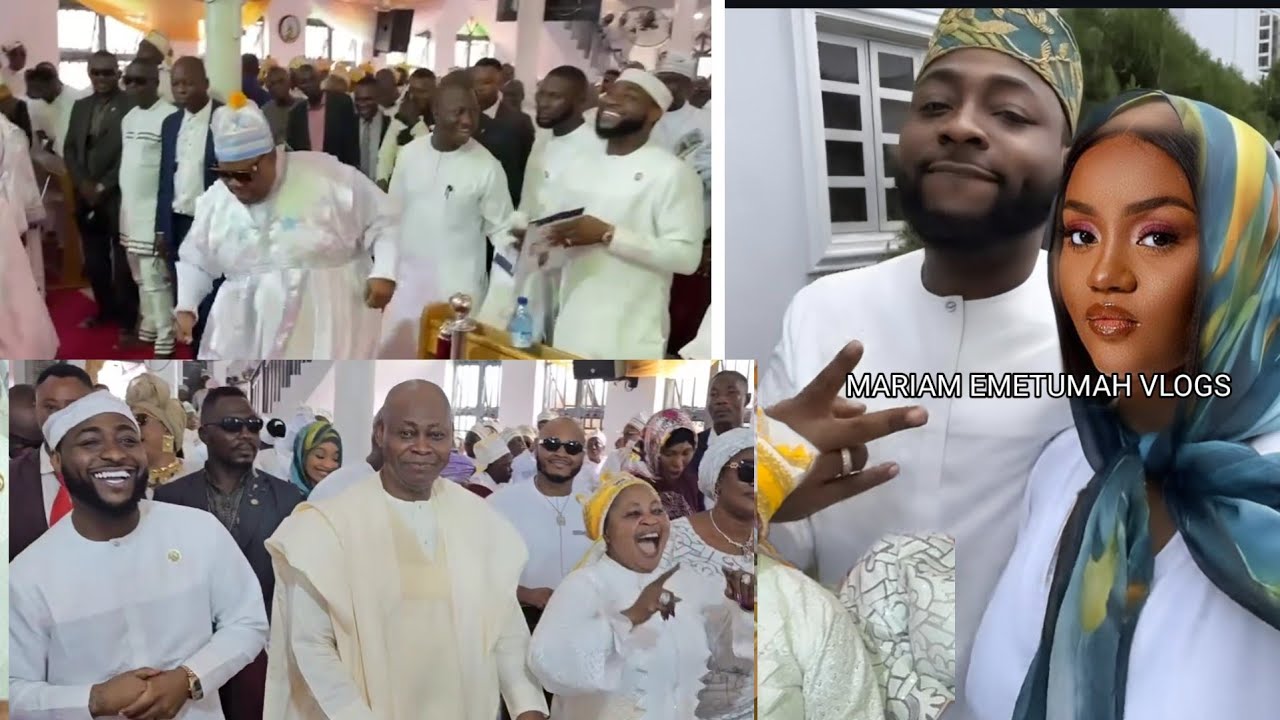 001 Davido his wife Chioma & Dad join Governor Adeleke for late mother Nnena Thanksgiving ...