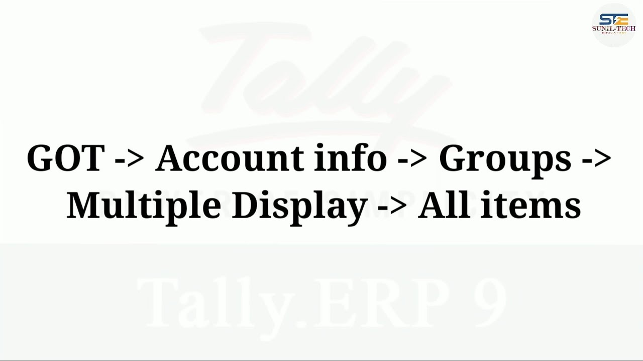 Predefined Ledgers Group Tally ERP 9 Prime YouTube Predefined Ledgers Group Tally ERP 9 Prime YouTube
