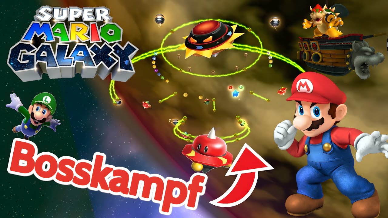 Bosskampf auf UNSICHTBARER Plattform! 💫 Super Mario Galaxy Multiplayer ...