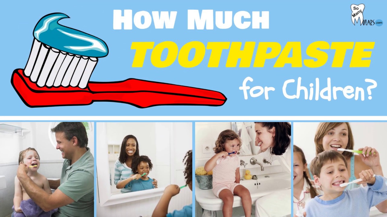 Amount of Toothpaste for Children - YouTube