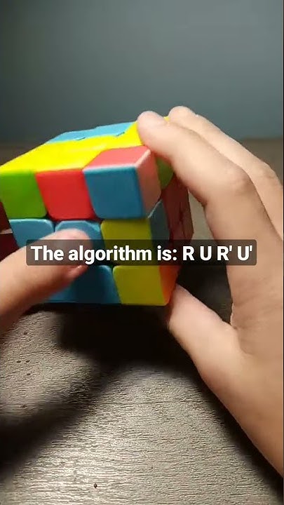how to do right hand algorithm with a Rubik's cube - YouTube