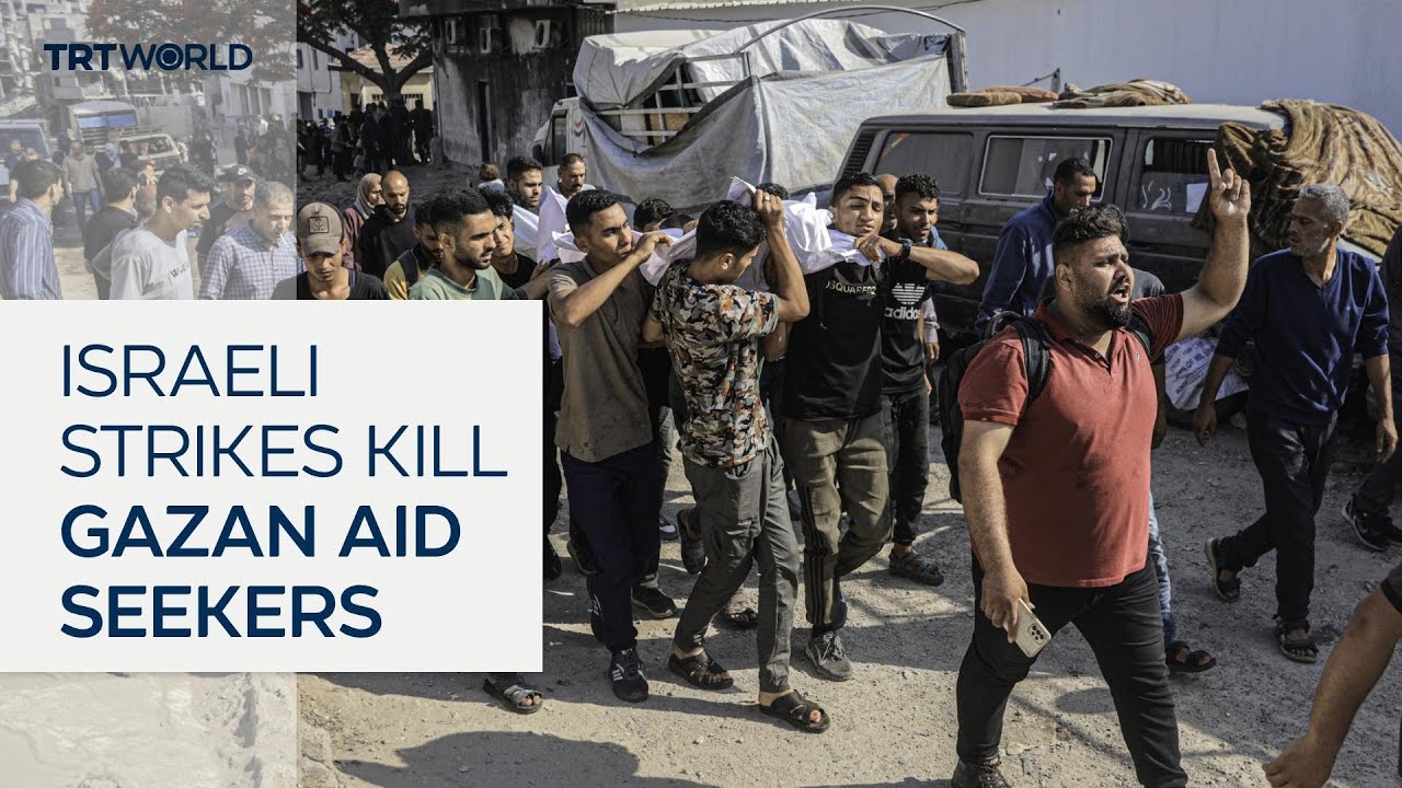 Dozens of Gazan aid seekers have been killed by Israeli attacks - YouTube