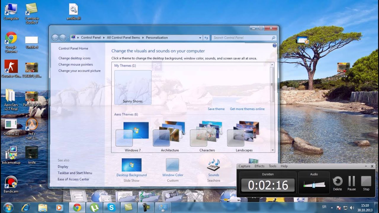 Kako ubaciti temu na windows 7 desktop 2013 - YouTube