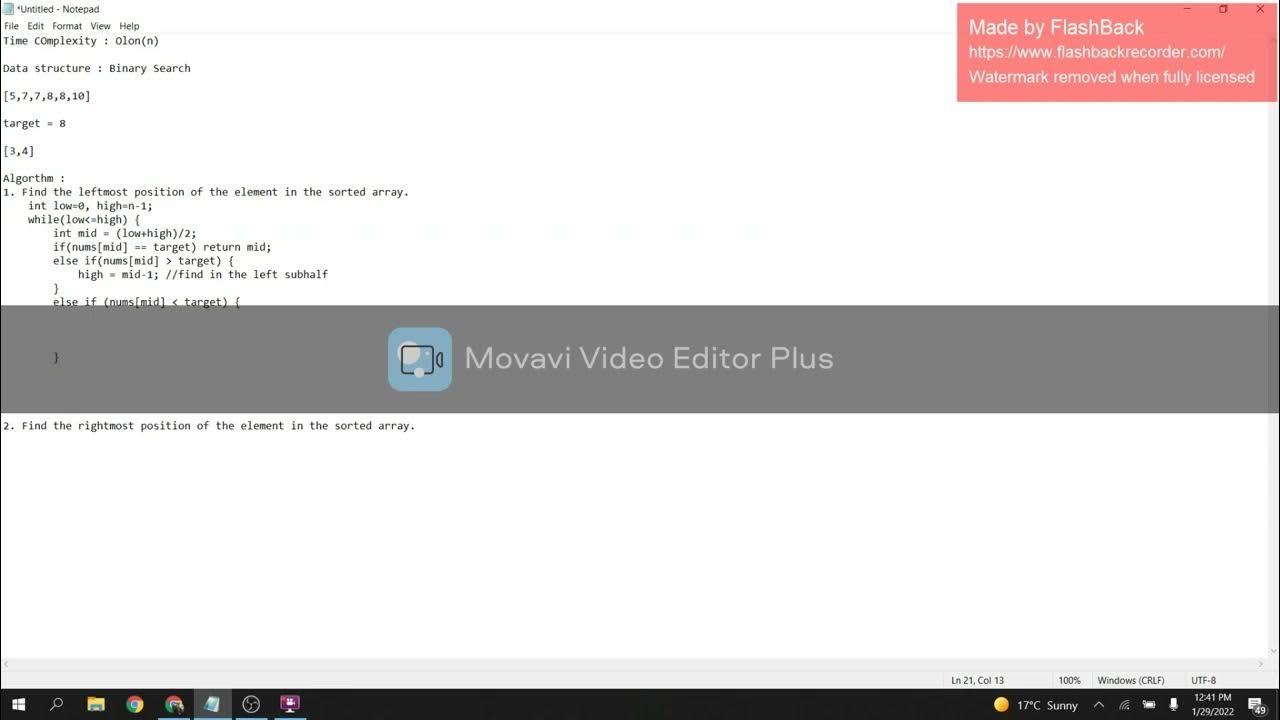 Find First and Last Position of Element in Sorted Array Leetcode ...
