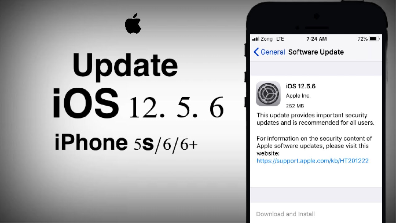 Update iOS 12.5.6 For iPhone 5s/6 6+/6s | How to update iOS 12.5.6 in iPhone 6/6+/5s | iOS 12.5. ...
