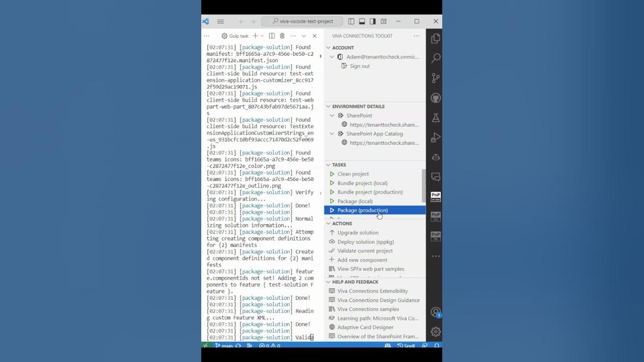 Simplify SPFx solution development and deployment process with Viva Connections Toolkit - YouTube