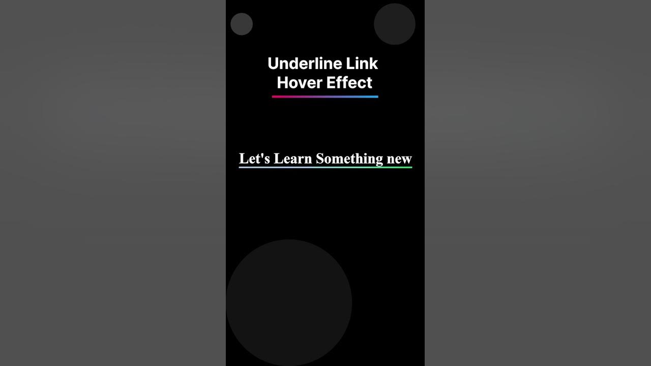 Draw Underline Link Hover Effect CSS | CSS Hover Effect | #html #css #javascript #coding #shorts ...