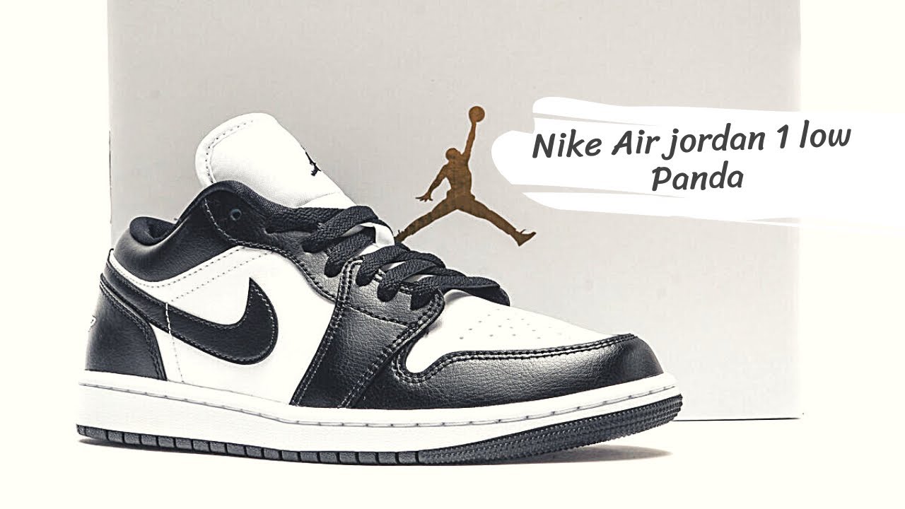 Review Nike air jordan 1 low Panda (Black/white) - YouTube