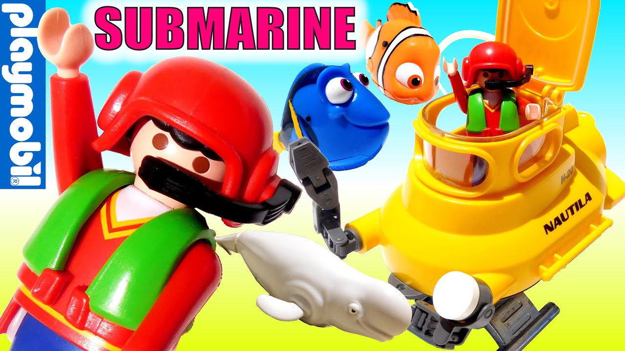 Submarine Featuring Dory, Bailey, Nemo & Hank! - YouTube