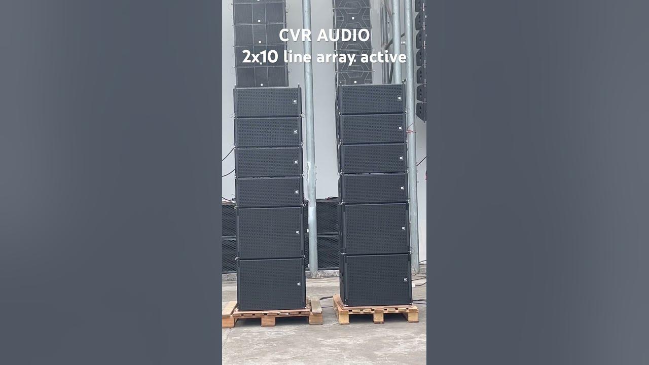 CVR W-210CP/W-180P active dual 10 inc line array - YouTube