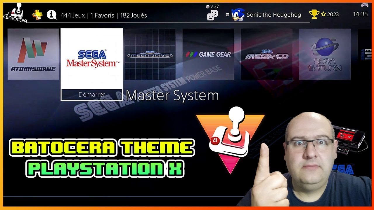 Batocera thème : Playstation-X - YouTube