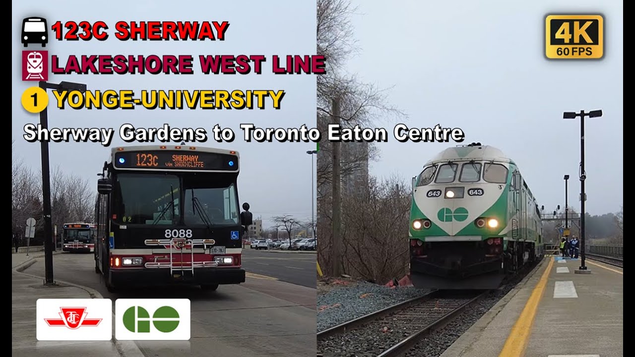 TTC & GO Transit POV Walk: Sherway Gardens to Toronto Eaton Centre Via ...