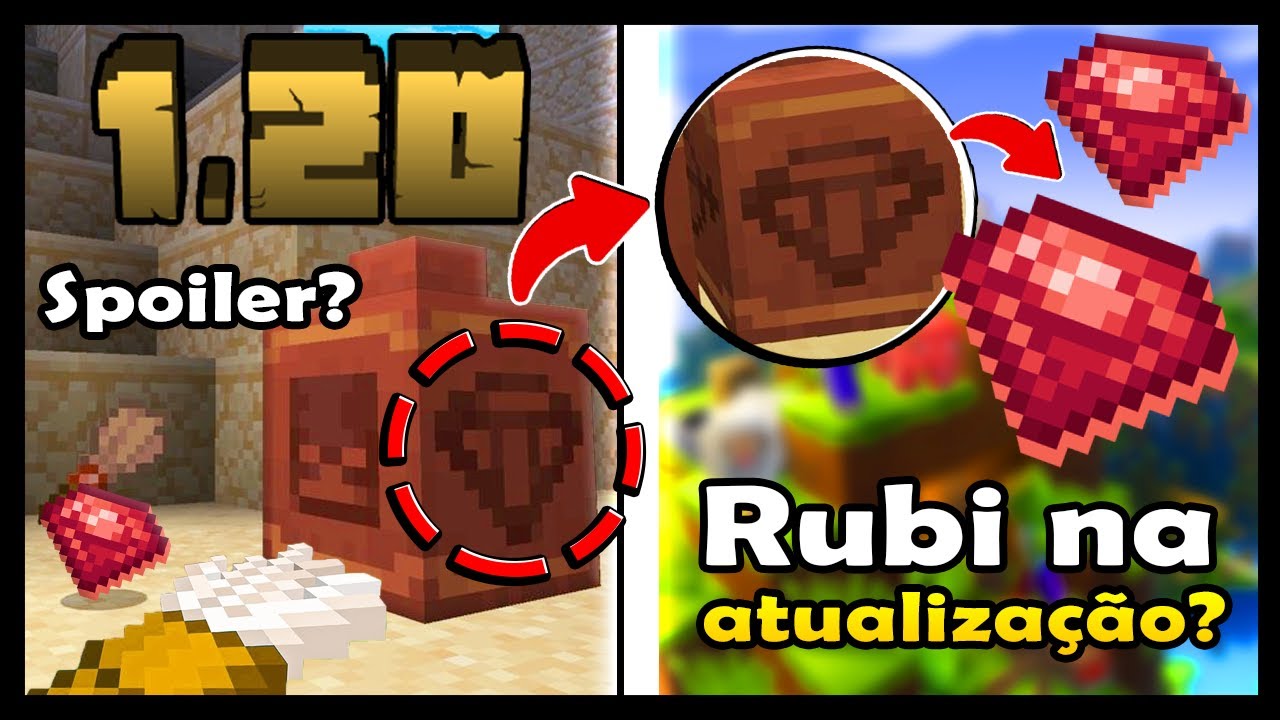 MINECRAFT 1.20 - RUBI NO SISTEMA DE ARQUEOLOGIA? OLHA O QUE FICOU ...
