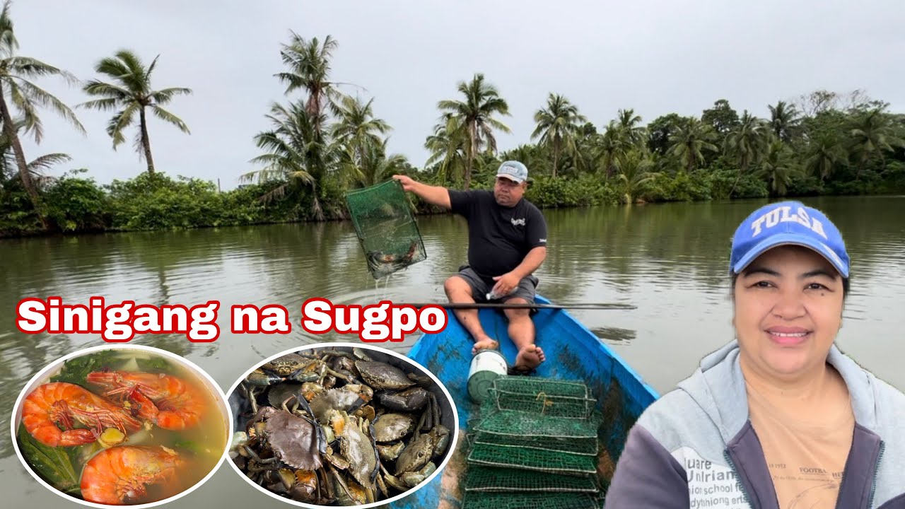 Sinigang na Sugpo + Namandaw kami ng bubo trap - YouTube