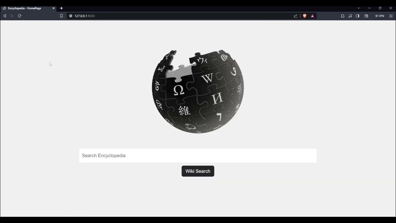 Cs50w Project1 Wiki Youtube