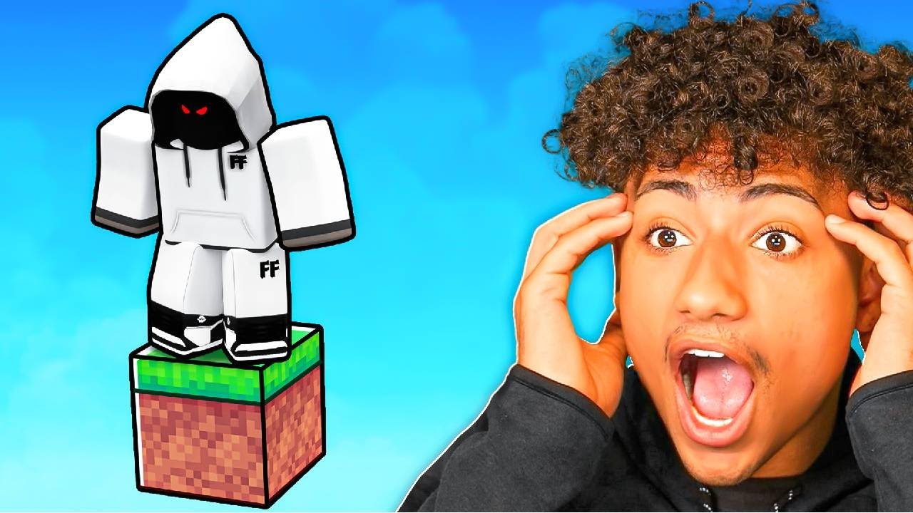 Surviving On ONE BLOCK In Roblox Bedwars.. - YouTube