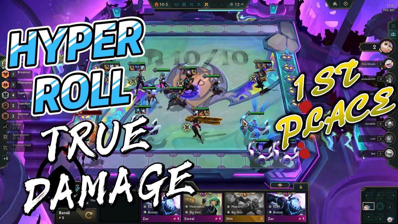 HYPER ROLL 1ST PLACE TRUE DAMAGE GAMEPLAY | Hinoki - YouTube