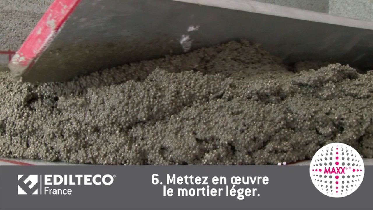 Mortier léger MAXX+ - EDILTECO - YouTube