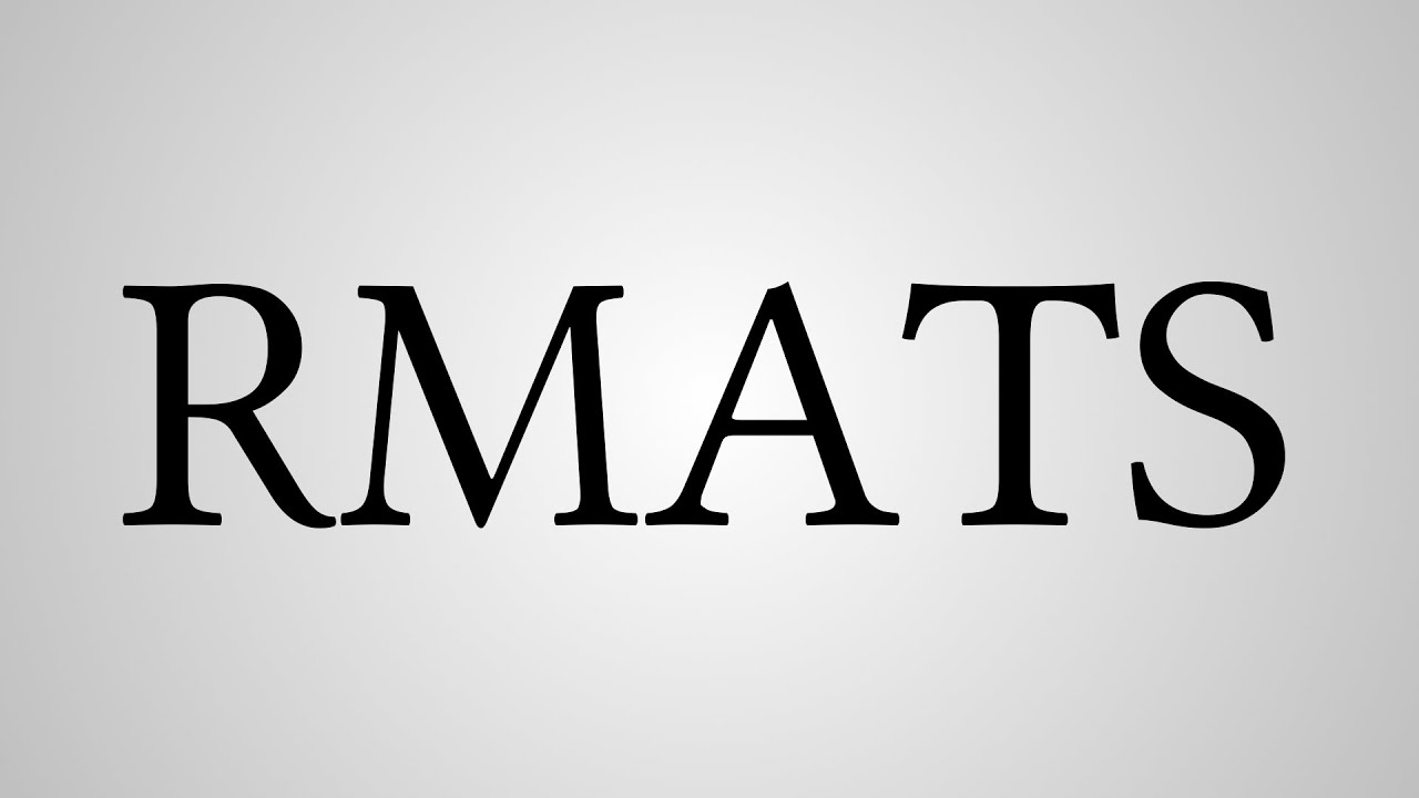 What Does "RMATS" Stand For? - YouTube
