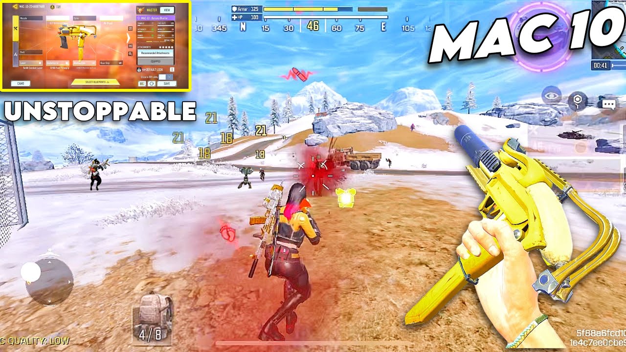This MAC 10 LOADOUT is UNSTOPPABLE in CLOSE RANGE 21 Kills 🤯 MAC 10 GUNSMITH BR | CODM GAMEPLAY ...