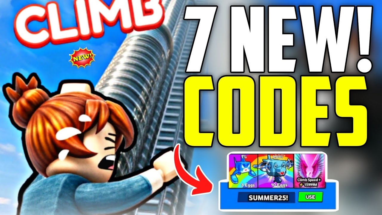 ⚠️SUMMER!💥[CODE]⚠️CLIMB AND JUMP TOWER ROBLOX CODES 2025 - CLIMB AND ...