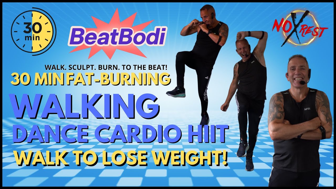 30 Min Walk & Dance Cardio HIIT – Low Impact Workout to Burn Fat & Lose ...