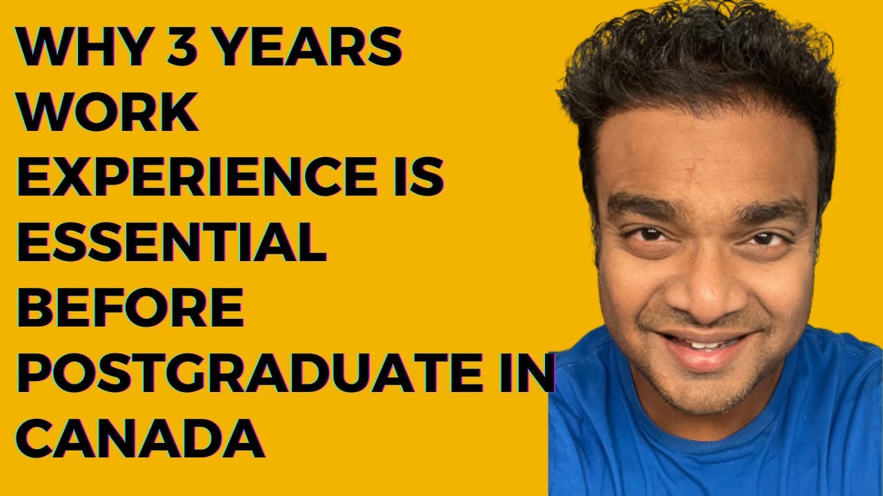 Why 3 years of experience is essential before postgraduate studies in ...