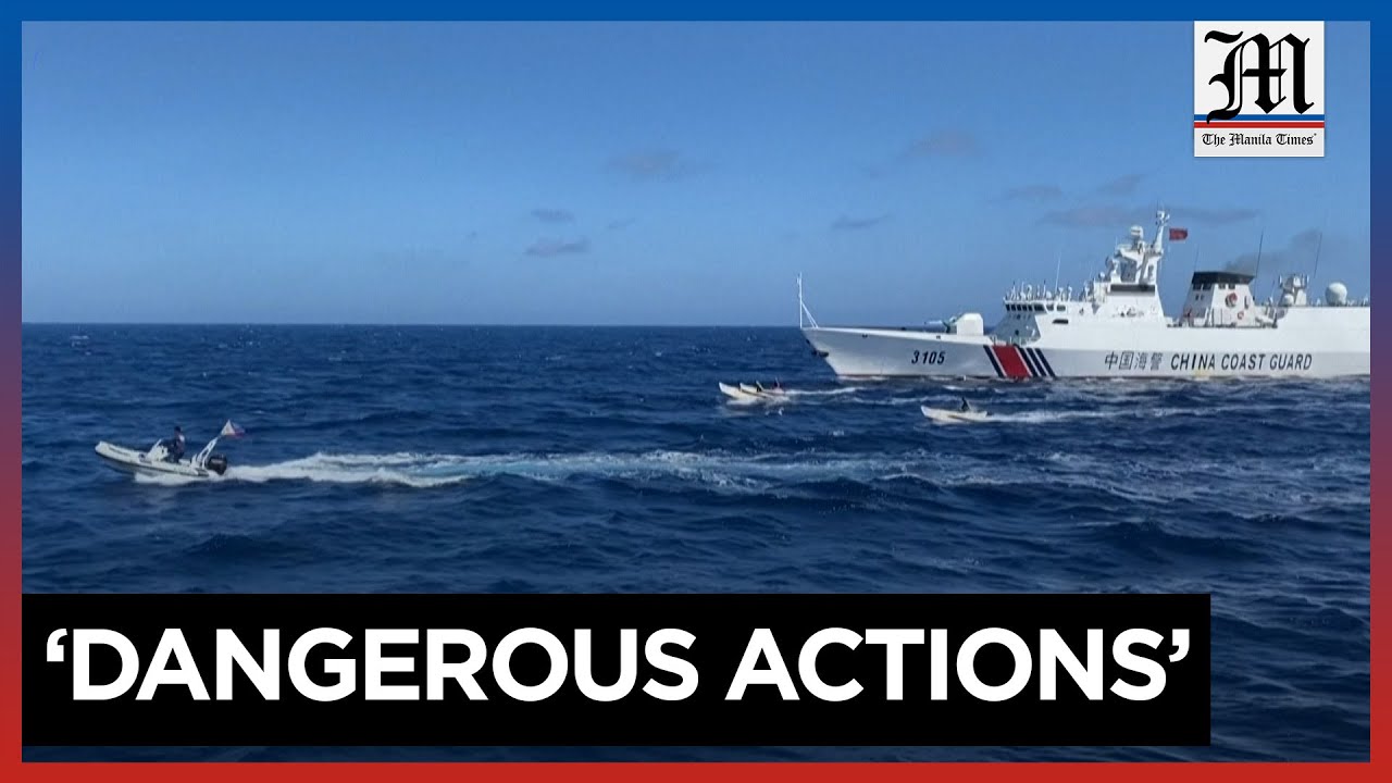 Philippines Accuses Chinese Boats Of Dangerous Actions Youtube