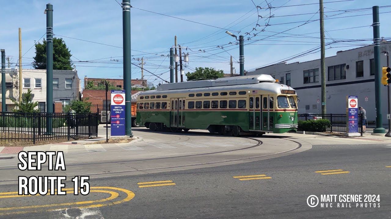 SEPTA Route 15 - June 16, 2024 - YouTube