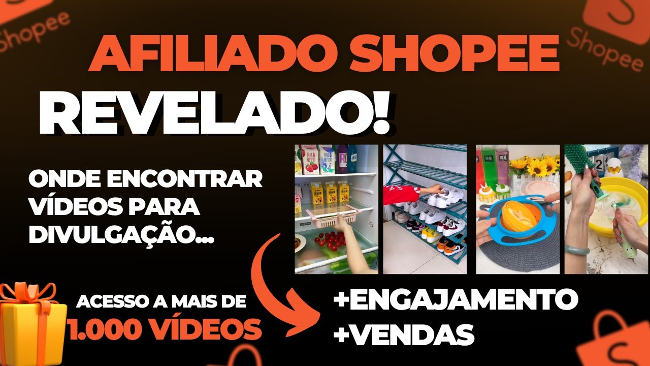 ONDE ACHAR VÍDEOS DA SHOPEE PARA DIVULGAR COMO AFILIADO? TE MOSTRO COMO ...