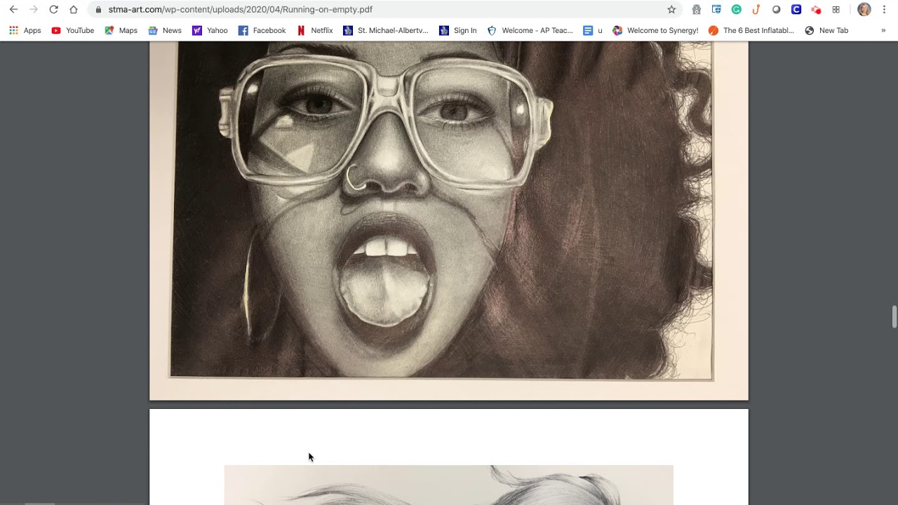 Drawing III Running on Empty - pen and ink assignment - YouTube