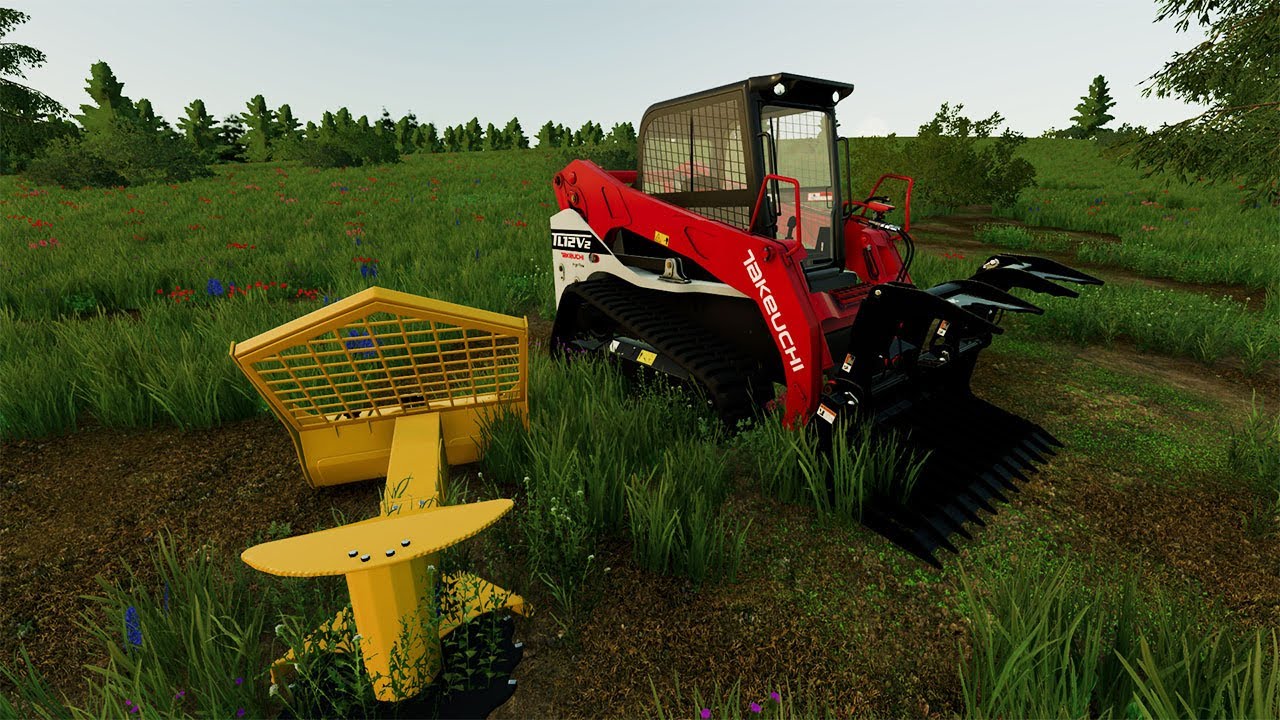 FS22 Takeuchi TL12 Forestry Work |No Man's Land - YouTube