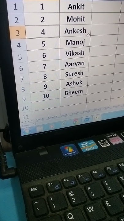 row को delete करने पर भी number sequence चेंज नहीं होगा। #excel #excelshorts #shorts # ...