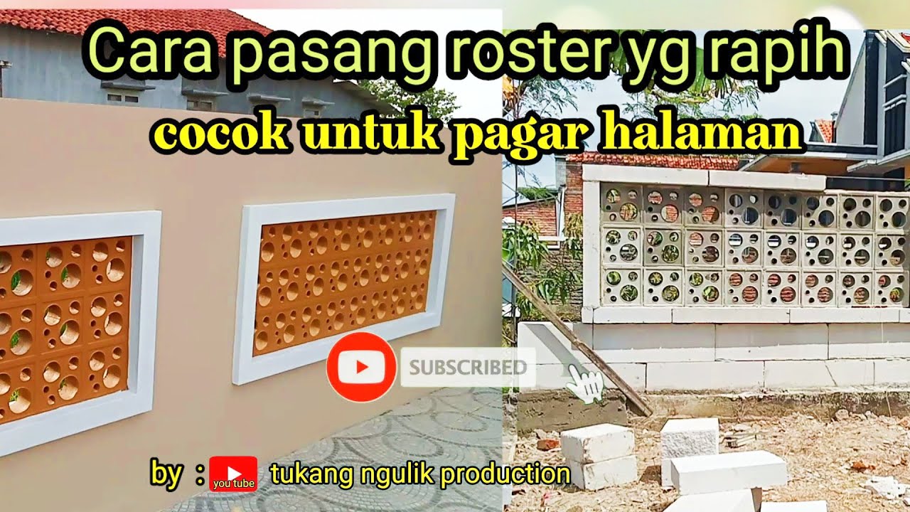 Cara pasang roster yg rapih - YouTube