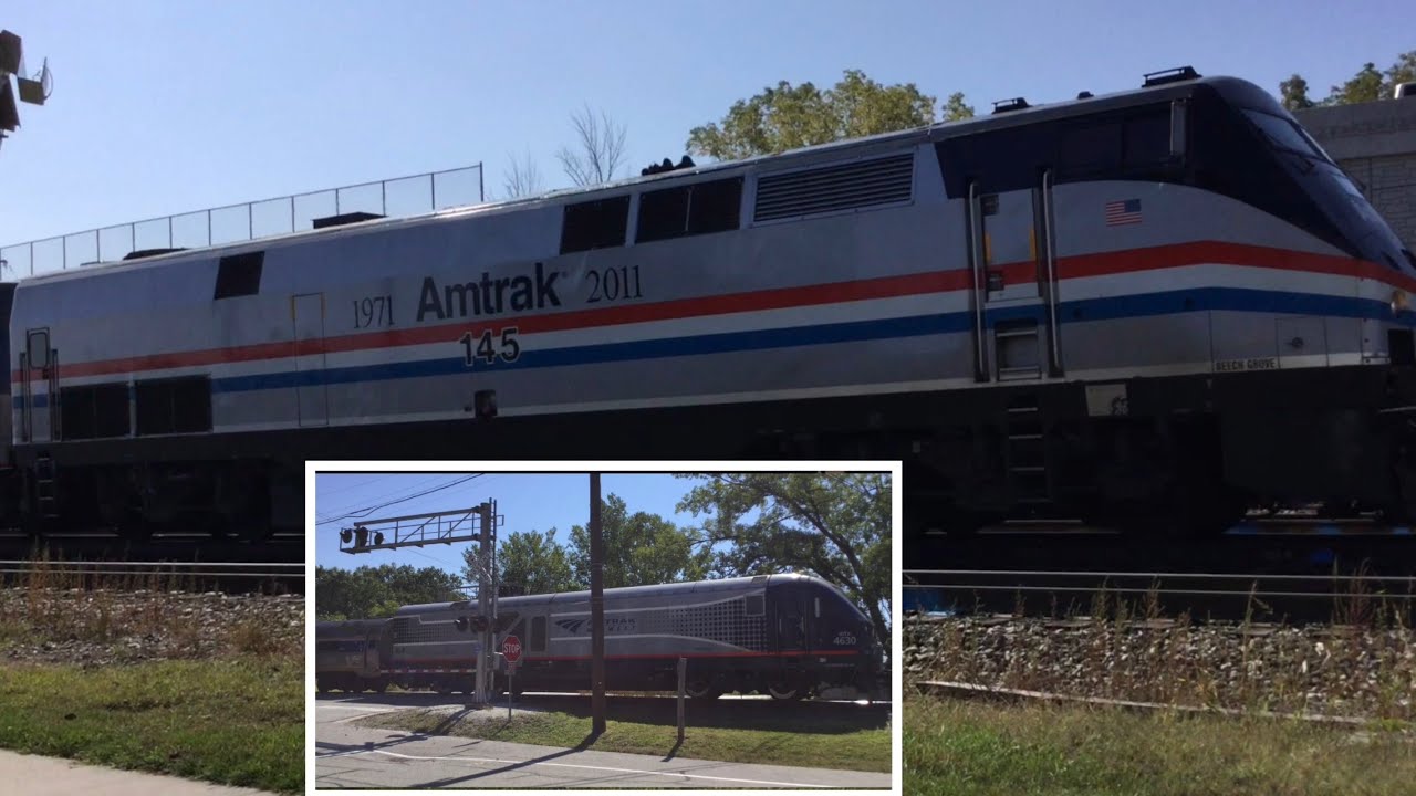 Goshen and Porter Indiana Amtrak Trains | One Heritage Amtrak Engine ...