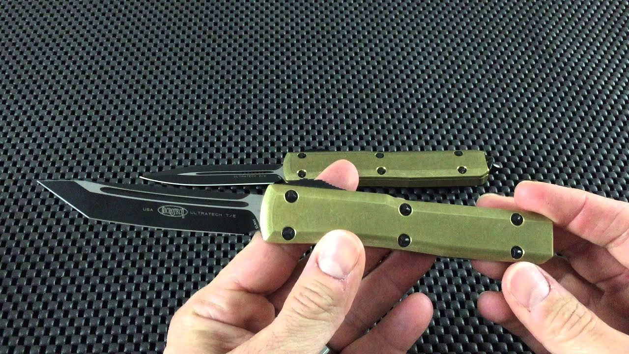 Microtech Ultratech Brass Limited Edition OTF Knives - YouTube