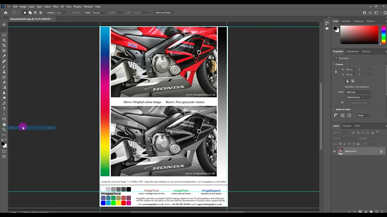 Loading ICC profiles in Adobe Photoshop 2022 - windows - YouTube