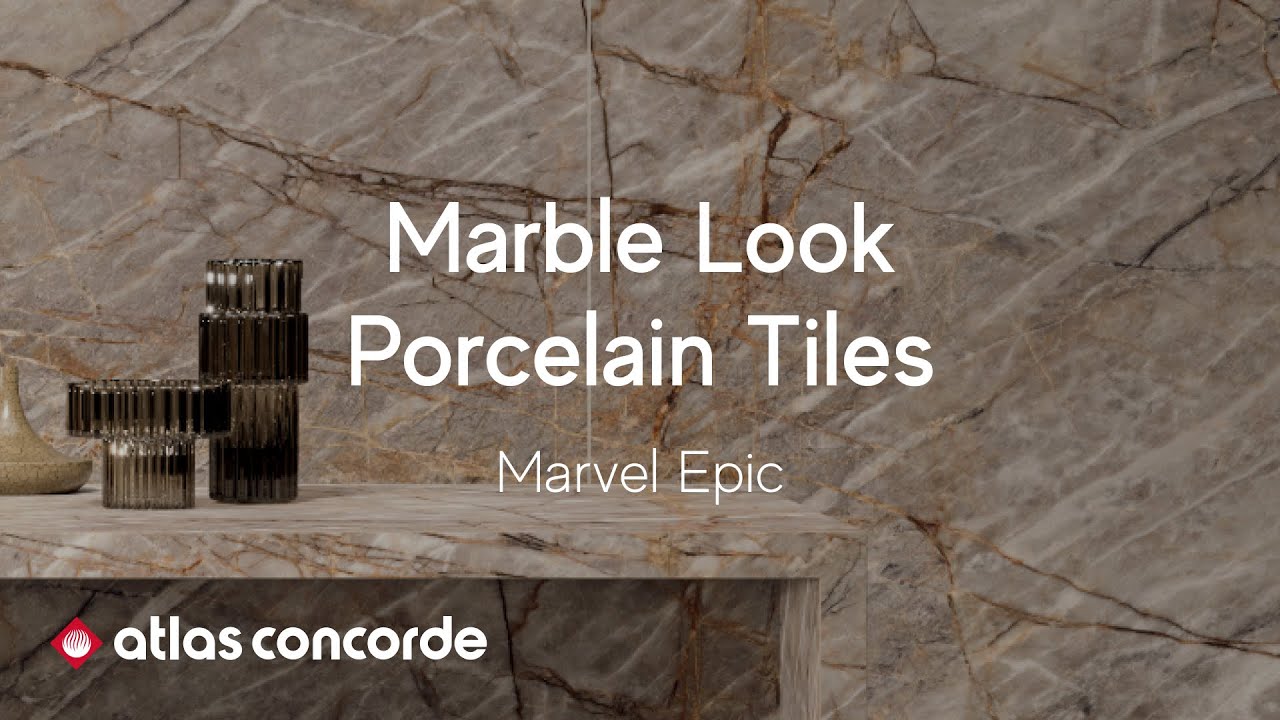 Marble Look Porcelain Tiles | Marvel Epic by Atlas Concorde - YouTube