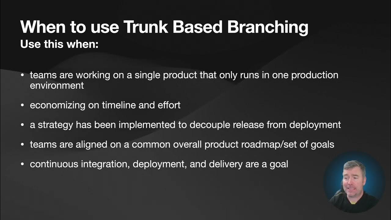 Trunk based development explained - YouTube