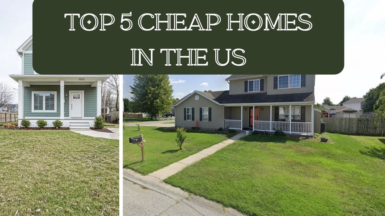 Top 5 CHEAP HOMES in the US I Zillow Report Highlights - YouTube