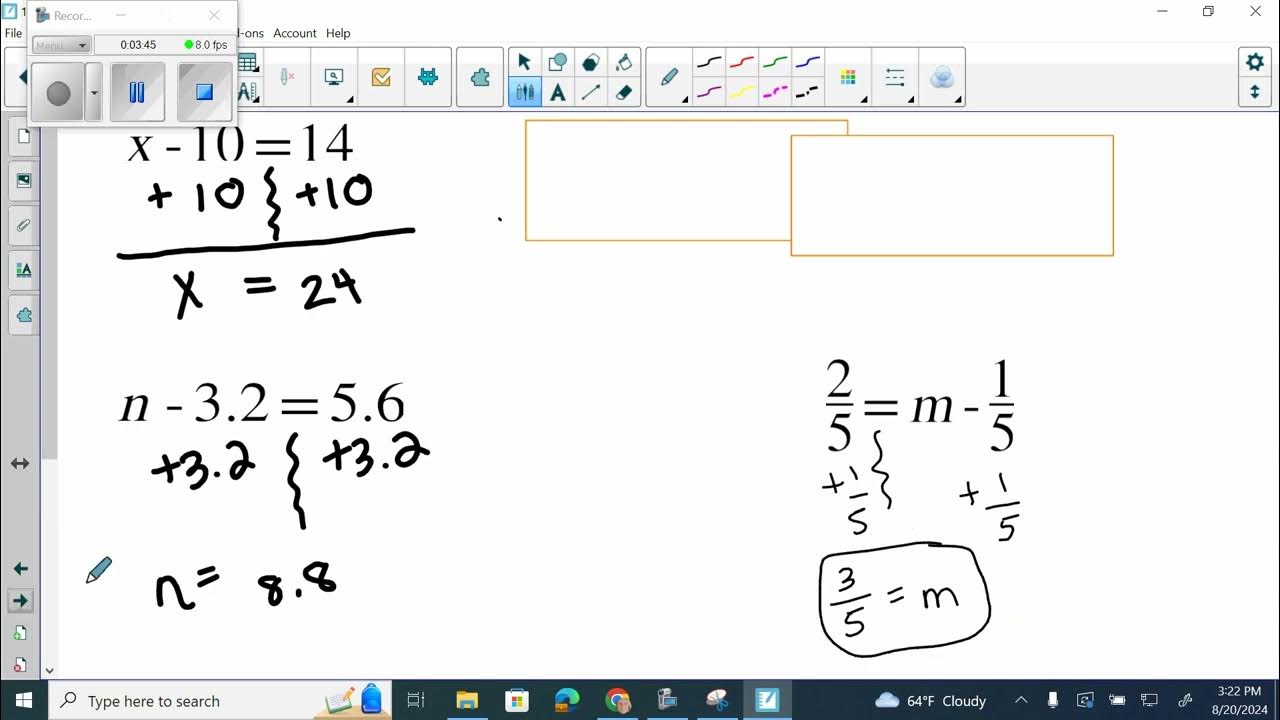 Algebra 1 1.2 Flipped - YouTube