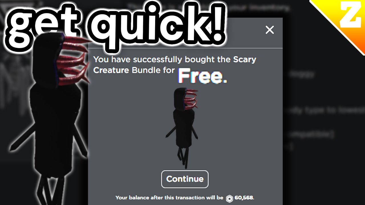 How To GET THE NEW FREE SCARY CREATURE BUNDLE in Roblox! QUICK! - YouTube
