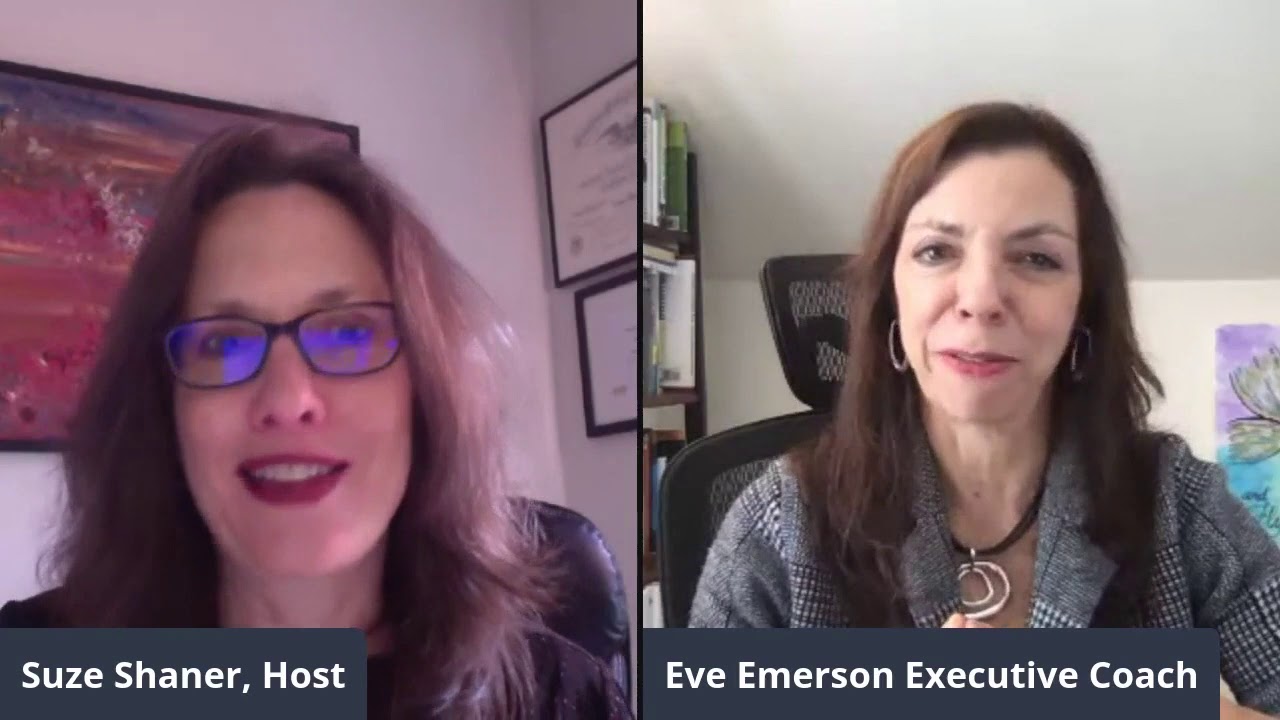 Eve Emerson, Executive Coach, Community Forum with Susan Shaner, 11/5 ...