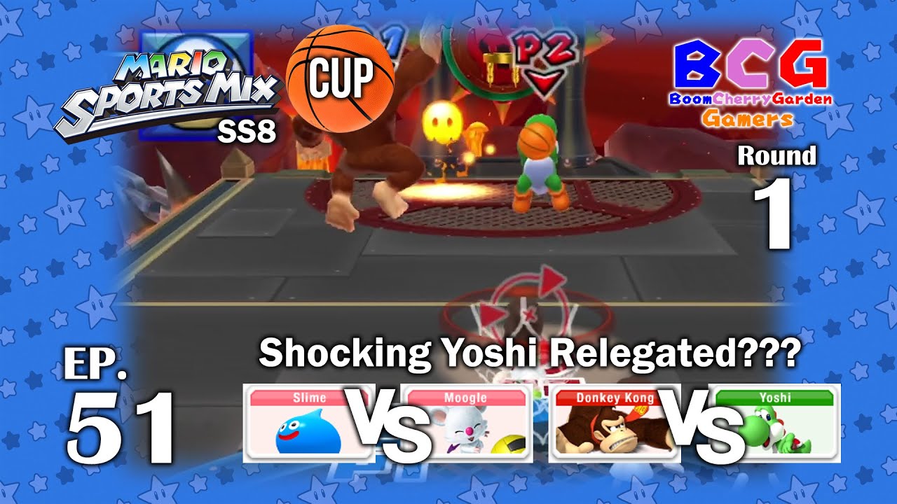 Mario Sports Mix Basketball SS8 (Cup) EP 51 Bowser Castle - Slime ...