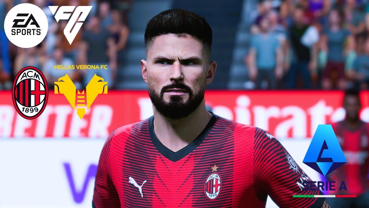 EA Sports FC 24 - AC Milan Vs. Hellas Verona - Serie A 23/24 Matchday 5 ...