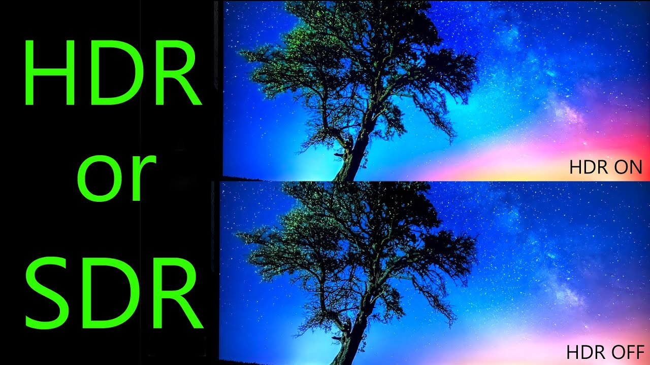 Gigabyte M28U HDR & SDR Side by Side Compare - YouTube