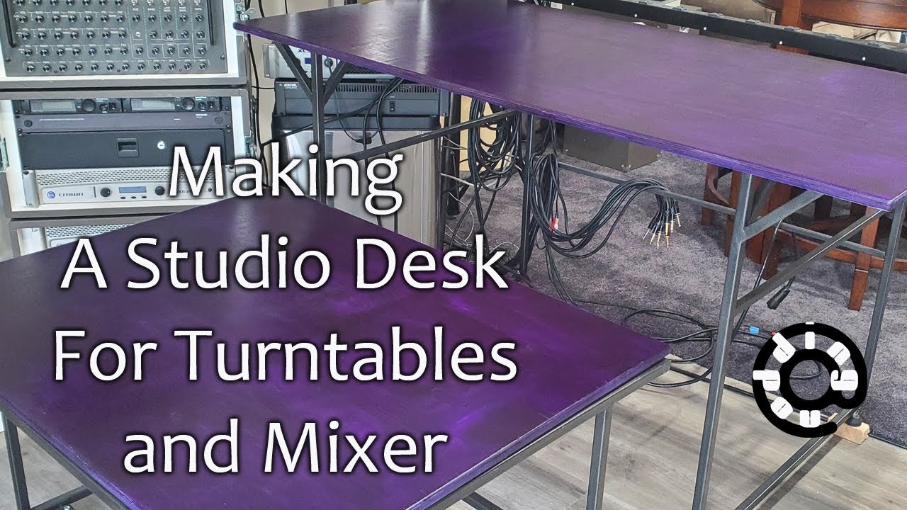 Making a Studio Desk for Turntables and Mixer - YouTube